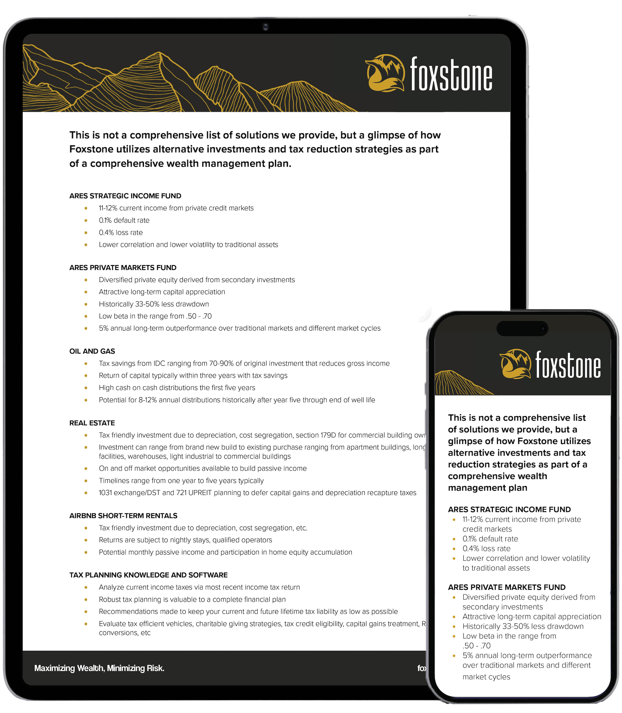 Foxstone Financial | Tax Planning